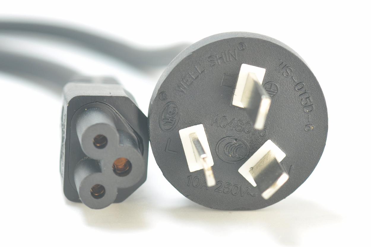 90厘米原装华硕梅花尾笔记本电源14009-00151000 AC Power Cord Well Shin A048073 10A 250V ...