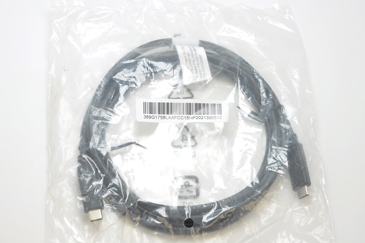 新到货1.8米长惠普USB-C 3.1 Gen 1 Cable 6Ft 20V 5A 100W L07087-001 L07087-001 半 ...