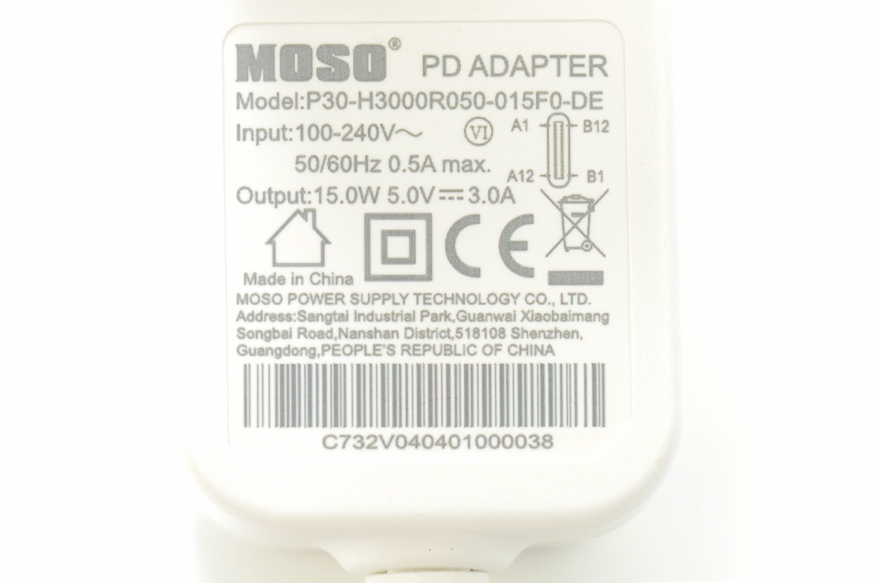 新到货欧规二园插Freebox Répéteur POP WIFI中续器5V3A 15瓦PD协议电源MOSO-P30-H3000R050 ...