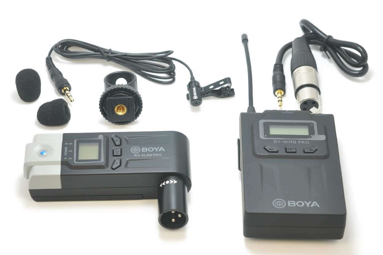 全新盒装博雅BOYA RX-XLR8 PRO BY-WM8 Pro-K7 XLR卡农口 UHF双通道相机无线麦克风系统-青州小熊