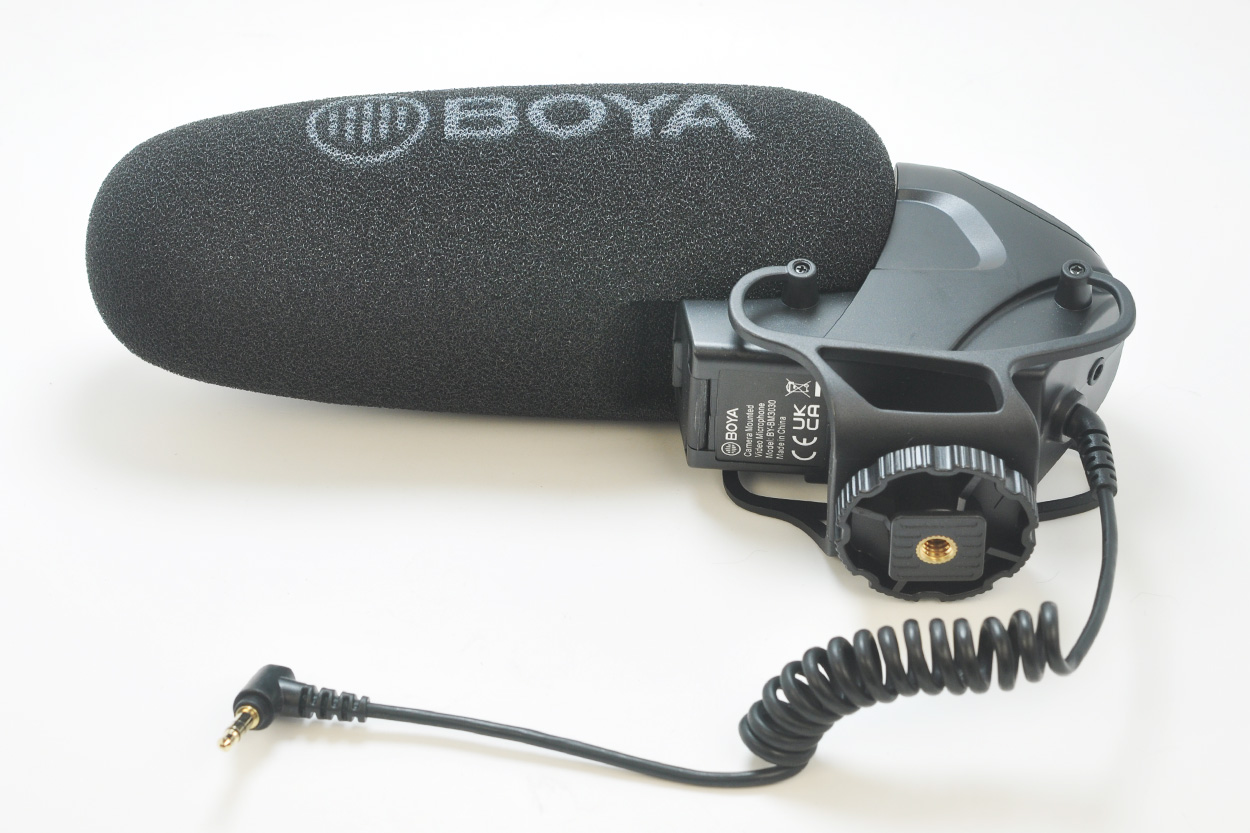 新到货博雅BOYA BY-BM3030 3.5MM音频接口 相机智能降噪机顶枪型超心形电容式专业级机顶麦克风-青州小熊