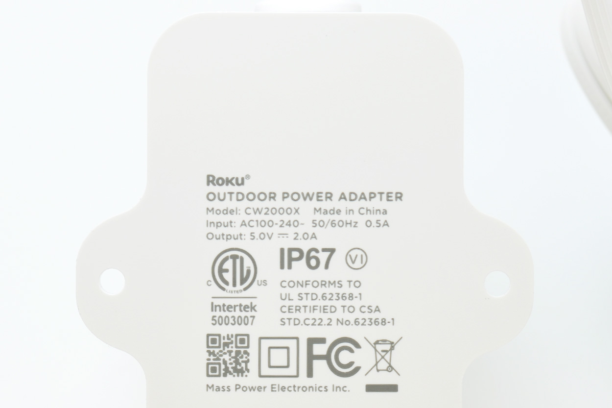 Roku 3.81M 12.5ft Cam Outdoor Power Adapter CW2000X 5V2A Compatible ...